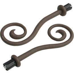 Liedeco Gardinenstangen-Endst&uuml;ck &raquo;Endst&uuml;ck, Endknopf Spirale "Esperanca" f&uuml;r 16 mm Stangen&laquo; Endst&uuml;ck, Endknopf braun