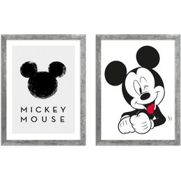 Komar Bild mit Rahmen &raquo;Mickey Mouse&laquo; 2 Stk. tlg. maschinell Farbe Bild(er): bunt