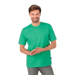 TRIGEMA T-Shirt »T-Shirt DELUXE Baumwolle« 1 Stk. tlg. green L L DELUXE-Single-Jersey