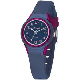 SINAR Quarzuhr Armbanduhr, Kinderuhr Jungen, M&auml;dchen, Geschenkidee, bis 10 bar wasserd. blau, lila Ansprechende Kinderarmbanduhr