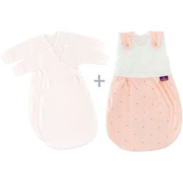 Träumeland TRÄUMELAND Babyschlafsack »3tlg. Set LIEBMICH, Design Märchengold« rosa Bezug: 100% Baumwolle. Füllung: 70% Polyester, 30% Lyocell (TENCEL )