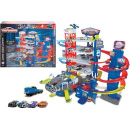 Majorette Spiel-Parkgarage »Chase Center+5 vehicles« mit Licht und Sound bunt