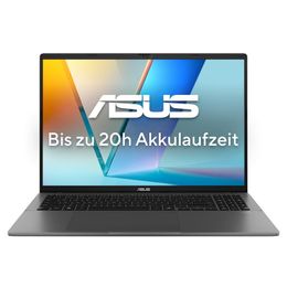 ASUS Notebook »Vivobook S 16 U5-225H 16 512 S3607CA-SH116W« 40, 6 cm / 16 ′′ Intel Core Ultra 5 ARC 512 GB SSD Grau Hohe Privatsphäre und Sicherheit..