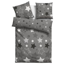 my home Bettw&auml;sche &raquo;Dreamer in Gr. 135x200 oder 155x220 cm, ideal f&uuml;r Weihnachten&laquo; 2 Stk. tlg. Fleece kuschelig warm im Winter, Weihnachtsbettw&auml;sche, 