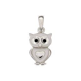 Vivance Kettenanhänger »925/- Sterling Silber Eule« () weiß one-size Niedlicher Anhänger aus 925/- Sterling Silber