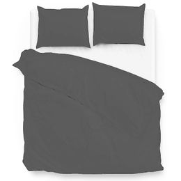 ZO HOME Bettwäsche »Satinado« 1 Stk. tlg. Bettwäsche aus 100% Baumwolle, hochwertige Mako-Satin night black Obermaterial: 100% Baumwolle B/L: 200...