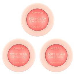 Catrice Rouge »Soft Glam Baked Blush« Lichtreflektierende Perlen für eine natürliche Ausstrahlung On Cloud Pink Rouge und Highlighter in einem –...