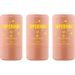 Essence Highlighter »Superman jelly highlighter stick« Geleeartige Textur mit Kühleffekt, wässrige Formel, natürlicher Glow. Mighty...