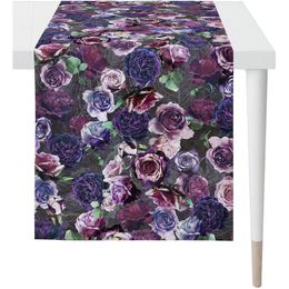 Apelt Tischläufer »1605 HERBSTZEIT, Herbstdeko, Herbst« Digitaldruck beere/flieder/grün/bunt Obermaterial: 100% Baumwolle B/L: 48 cm x 140 cm