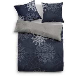 Tom Tailor HOME Wendebettwäsche »BIG SNOW in Gr. 135x200, 155x220 oder 200x200 cm, für Weihnachten« 3 Stk. tlg. Flanell kuschelig warm im Winter,...