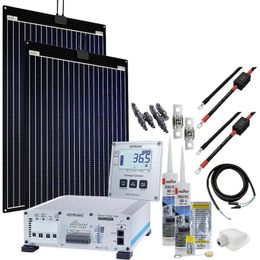 OFFGRIDTEC Solaranlage &raquo;mTriple Flex L mit 2 x 160W 45/30/350 VBCS Triple Charger&laquo; mit 1247 Charge Control Display, f&uuml;r Wohnmobile schwarz