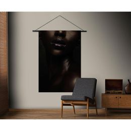 Art for the home Wandbild &raquo;Elegante Frau&laquo; 1 Stk. tlg. Wandteppich XL bunt Polyester
