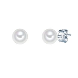 Rafaela Donata Paar Ohrstecker »Set: RD404« Ohrstecker Sterling Silber Muschelkernperle weiß weiß 6 Ohrstecker für Damen
