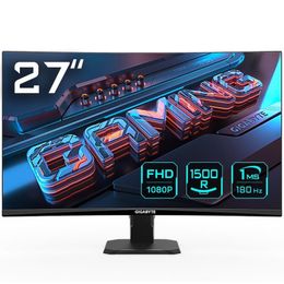 Gigabyte Gaming-Monitor »GS27FC« 68, 6 cm/27 ′′ 1920 x 1080 px Full HD 1 Reaktionszeit 180 Hz schwarz Neigbar, Free-Sync Premium, HDR Ready