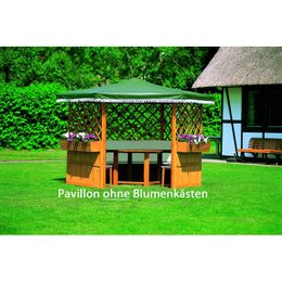 Promadino Pavillon &raquo;Marburg&laquo; BxT: 309x309 cm, inkl. Sitzgruppe und Br&uuml;stung