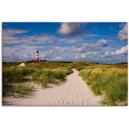 Artland Wandbild »Strandweg zum Leuchtturm - Insel Amrum« Küste 1 Stk. tlg. als Alubild, Outdoorbild, Leinwandbild, Poster in verschied. Größen...