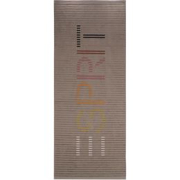 Esprit Saunatuch »Spa« mit Schriftzug, gestreift mocca Obermaterial: 88% Baumwolle, 12% Polyester B/L: 80 cmx200 cm