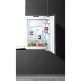 Sharp Einbauk&uuml;hlschrank &raquo;SJ-LD110E0XD-EU&laquo; 87,5 cm hoch 54 cm breit (88cm Nische), Festt&uuml;r silber LED-Innenbeleuchtung