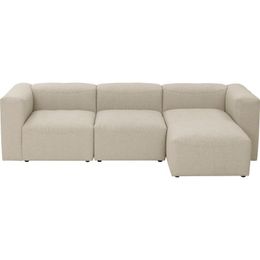 Max Winzer Ecksofa »Lena« Sofa-Set 02 aus 3 Sitz-Elementen, individuell kombinierbar creme