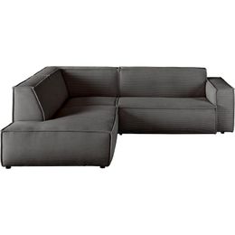 3C CANDY Ecksofa »Matteo in elegant, kubischer Formensprache, bequem, L-Form« mit auffälliger Kedernaht, Cord-Bezug, Lounge-Charakter, OTTOs Choice...