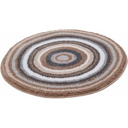 Kleine Wolke Badematte »Mandala« Höhe 20 mm rutschhemmend beschichtet fußbodenheizungsgeeignet Badteppich, modernes Design, gestreift, waschbar...