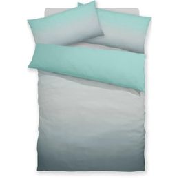 my home Bettwäsche »Jareth« 2 Stk. tlg. 100 % Polyester, sehr weich, allergikerfreundlich, mit Farbverlauf grau Obermaterial: 100% Polyester B/L:...