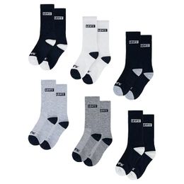 Levi's® kids LEVI'S KIDS Socken »LHN BOX TAB HIGH CUT 6PK« Packung, 6 Paar tlg. UNISEX dress blues 7/8 (35/37) Socken von Levi's Kids