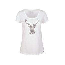 TRIGEMA T-Shirt »T-Shirt Glitzer-Hirsch« 1 Stk. tlg. weiss S S Single-Jersey