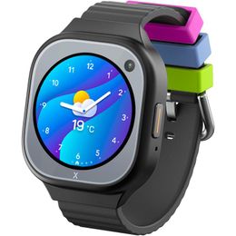 XPLORA Smartwatch »- X6 Pro mit eSIM (nur Telekom oder Freenet)« (3, 04 cm / 1, 2 ′′) Android 11 schwarz