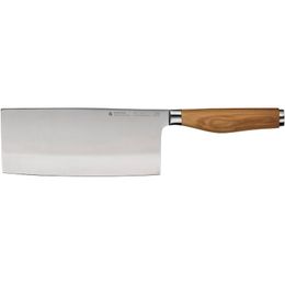 WMF Kochmesser »Grand Wood« 18, 5 cm, Olivenholzgriff, handgeschmiedeter Spezialklingenstahl Edelstahl/Braun