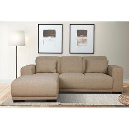 Home Affaire Ecksofa »BORNHOLM L-Form mit Recamiere, Maße B/T/H: 234/162/85 cm« Recamiere links oder rechts bestellbar, Wellenfederung, inkl. 2...