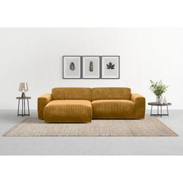Trendmanufaktur Ecksofa »Braga, mit hochwertigem Kaltschaum, L-Form, in Cord erhältlich« modernes Sofa, Couch mit hohem Sitzkomfort, 255/72/160 cm...