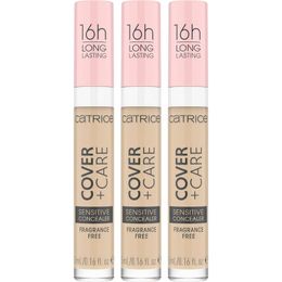 Catrice Concealer »Cover + Care Sensitive Concealer« mit mattem Finsih 010C nude Flüssiger Concealer mit aufbaubarer Deckkraft & natürlichem Finish
