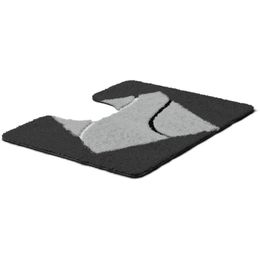 Batex WC-Vorleger &raquo;Nima&laquo; H&ouml;he 27 mm rutschhemmend beschichtet fu&szlig;bodenheizungsgeeignet grau Obermaterial: 100% Polyacryl WC-Vorleger