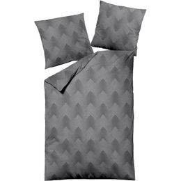 Dormisette Bettw&auml;sche &raquo;Grafik&laquo; 2 Stk. tlg. mit Grafikmuster dunkelgrau Obermaterial: 100% Baumwolle B/L: 155 cm x 220 cm