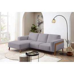 exxpo - SOFA FASHION Ecksofa »Starr, modern und klassisches Design, hochwertige Verarbeitung, bequem« L-Form, wahlw. elektrische...