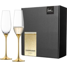 EISCH GERMANY Sektglas »Champagner Exklusiv« Auflage in Echtgold, 180 ml, 2-teilig goldfarben 0