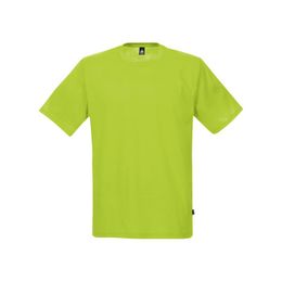 TRIGEMA T-Shirt »T-Shirt aus 100% Baumwolle« 1 Stk. tlg. lemon L L Ärmel mit Bündchen