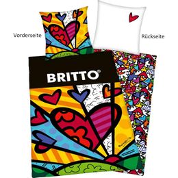 Disney by Britto Wendebettwäsche »Britto« 2 Stk. tlg. mit tollem Motiv bunt Obermaterial: 100% Baumwolle B/L: 135 cm x 200 cm