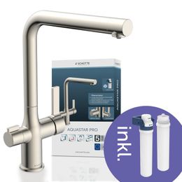 Sch&uuml;tte SCH&Uuml;TTE Sp&uuml;ltischarmatur &raquo;AQUASTAR PRO&laquo; mit Filtersystem f&uuml;r Trinkwasser, praktische Cold-Start-Funktion edelstahl