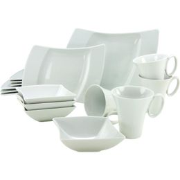 Creatable Kombiservice »Geschirr-Set WING« Service, weiß, 16 Teile, für 4 Personen weiß