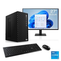 CSL PC-Komplettsystem »Mystic V24042« 27 ′′ Intel Core i5 32 GB RAM 1.000 GB SSD schwarz Inkl. Maus, Tastatur, 300 MBit/s WLAN-Karte