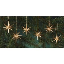 Albin Preissler Christbaumschmuck &raquo;aus Holz, Handwerkskunst aus dem Erzgebirge&laquo; Weihnachtsdeko goldfarben
