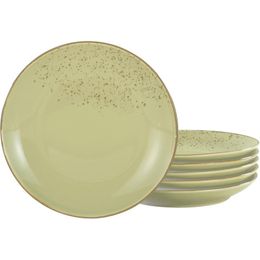 Creatable Speiseteller »Essteller NATURE COLLECTION« Teller Set für 6 Personen, Ø 27 cm, Steinzeug, flache Teller sand 0