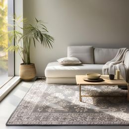 Hanse Home Teppich &raquo;Fl&ouml;de&laquo; rechteckig 8 mm H&ouml;he Orient Optik, strapazierf&auml;hig, pflegeleicht, robust Grau,Braun Oberfl&auml;che: 100% Polypropylen B :...