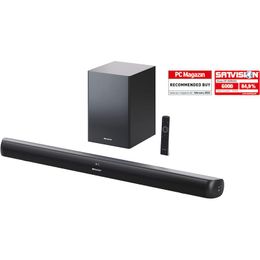 Sharp Soundbar &raquo;HT-SBW202&laquo; 2.1 (A2DP Bluetooth AVRCP Bluetooth Bluetooth Equalizer USB-Wiedergabe ) schwarz 3,5-mm-Aux-In zum Anschlie&szlig;en externer analoger 