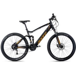 Adore »XPOSE« 27 Gang Shimano Altus Schaltwerk Kettenschaltung Heckmotor 250 W Pedelec, Elektrofahrrad für Damen u. Herren, MTB schwarz+schwarz