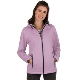 TRIGEMA Softshelljacke »Taillierte Softshell–Kapuzenjacke« 1 Stk. tlg. orchidee XL XL 44 % Polyester, 46 % Polyamid, 10 % Elastan