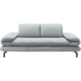 LOOKS by Wolfgang Joop 2-Sitzer »2-Sitzer-Sofa >>LOOKS XIII<<« Wahlweise mit Arm- und Kopfteilverstellung silber
