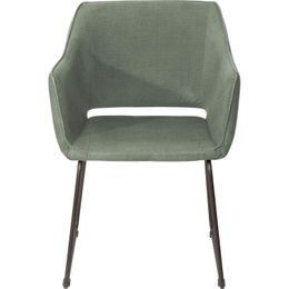 Tom Tailor HOME Schalenstuhl »T-VELVET ARMCHAIR« (Set) 2 Stk. Samtstoff STC celadon STC 3